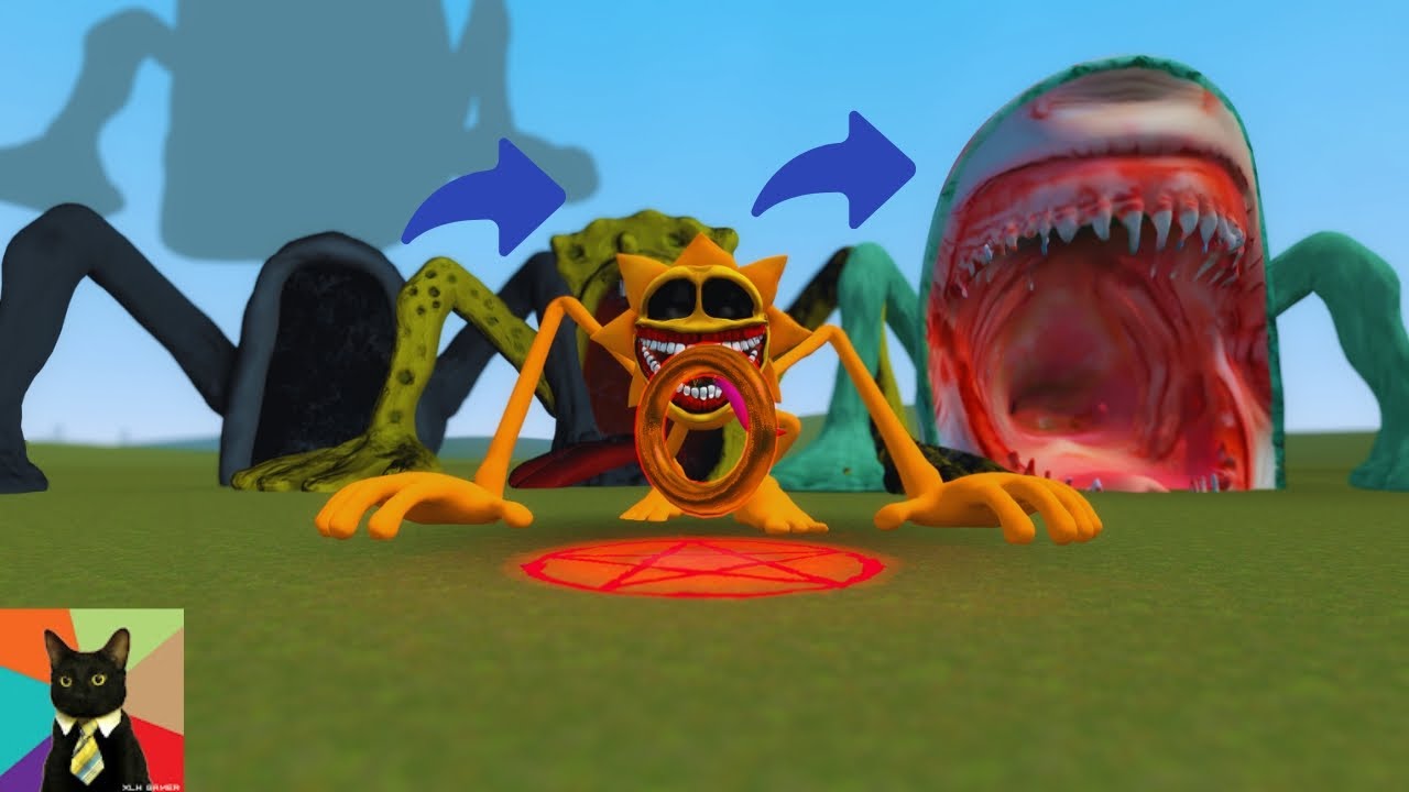 FISH SEA EATER,SPONGEBOB SEA EATER EVOLVE ALL MONSTERS ( Garry's Mod ...