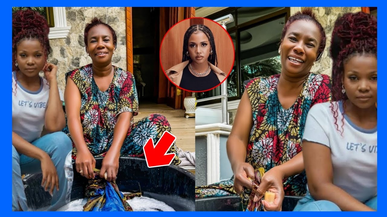MAMA DANGOTE Amwagia SIFA ZUCHU Asaidiwa KUFUA NGUO Nyumbani kwa ...