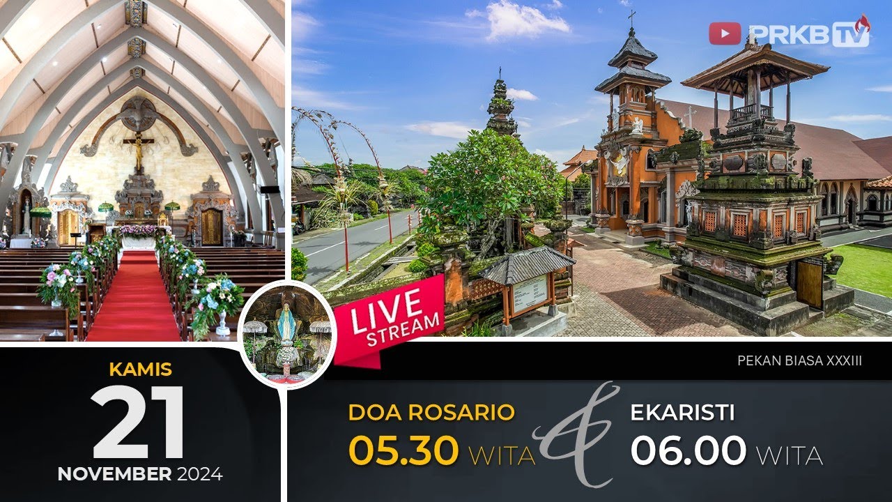 KAMIS 21/11/24: DOA ROSARIO & MISA HARIAN 05.30 WITA - YouTube