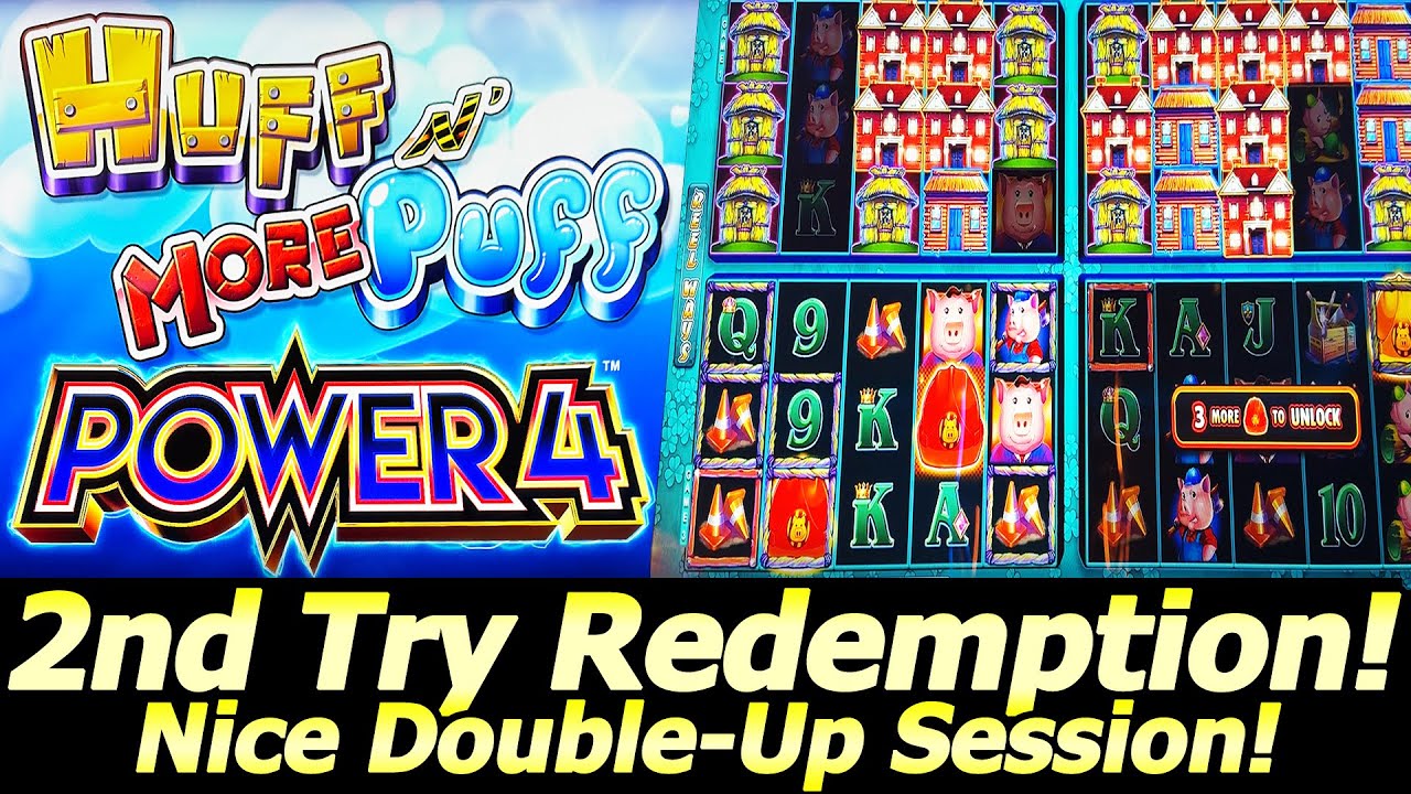 NEW Huff n More Puff Power 4 Slot! A Little Redemption in My Second ...