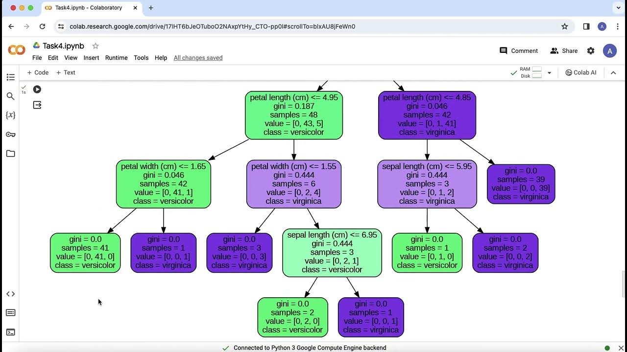 Task 4 - Prediction using decision tree model (Supervised Learning) - YouTube