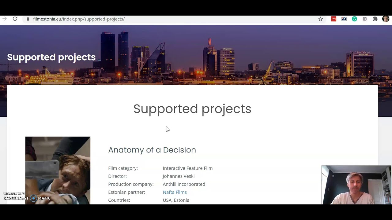 Tenet was supported by Estonian Film Institute - YouTube
