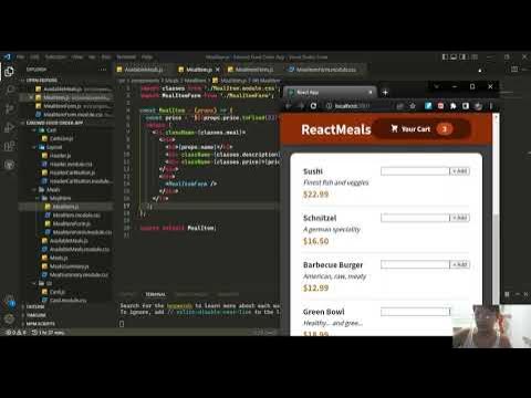 Food Order App in React JS (Tagalog) Part 06 - adding a form. - YouTube