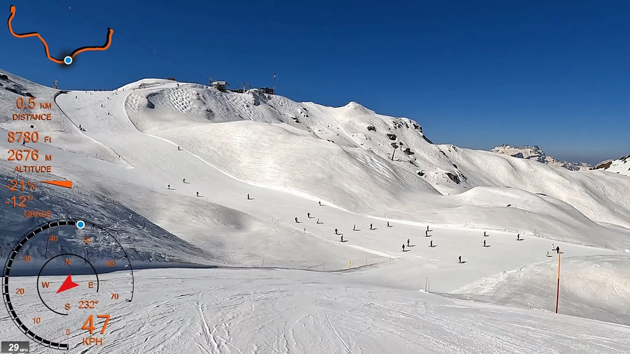 [4K] Skiing Verbier 4Vallées, All Lac Starting From Le Châble, Valais ...