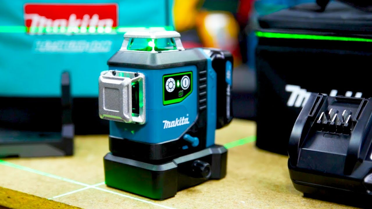 NEW Makita 12V 3 X 360 Green Beam Laser YouTube NEW Makita 12V 3 X 360 Green Beam Laser YouTube