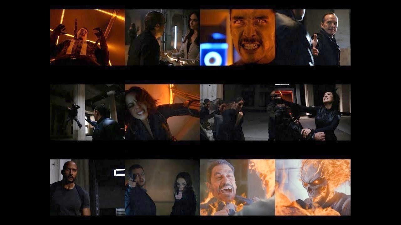 Gran Pelea/Ghost Rider elimina a Eli Morrow - Quake, Coulson, May, AIDA ...