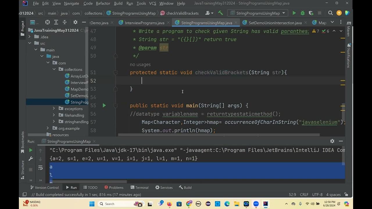Java Collections Map Interview Programs Properties file Enum program June 28 2024 - YouTube