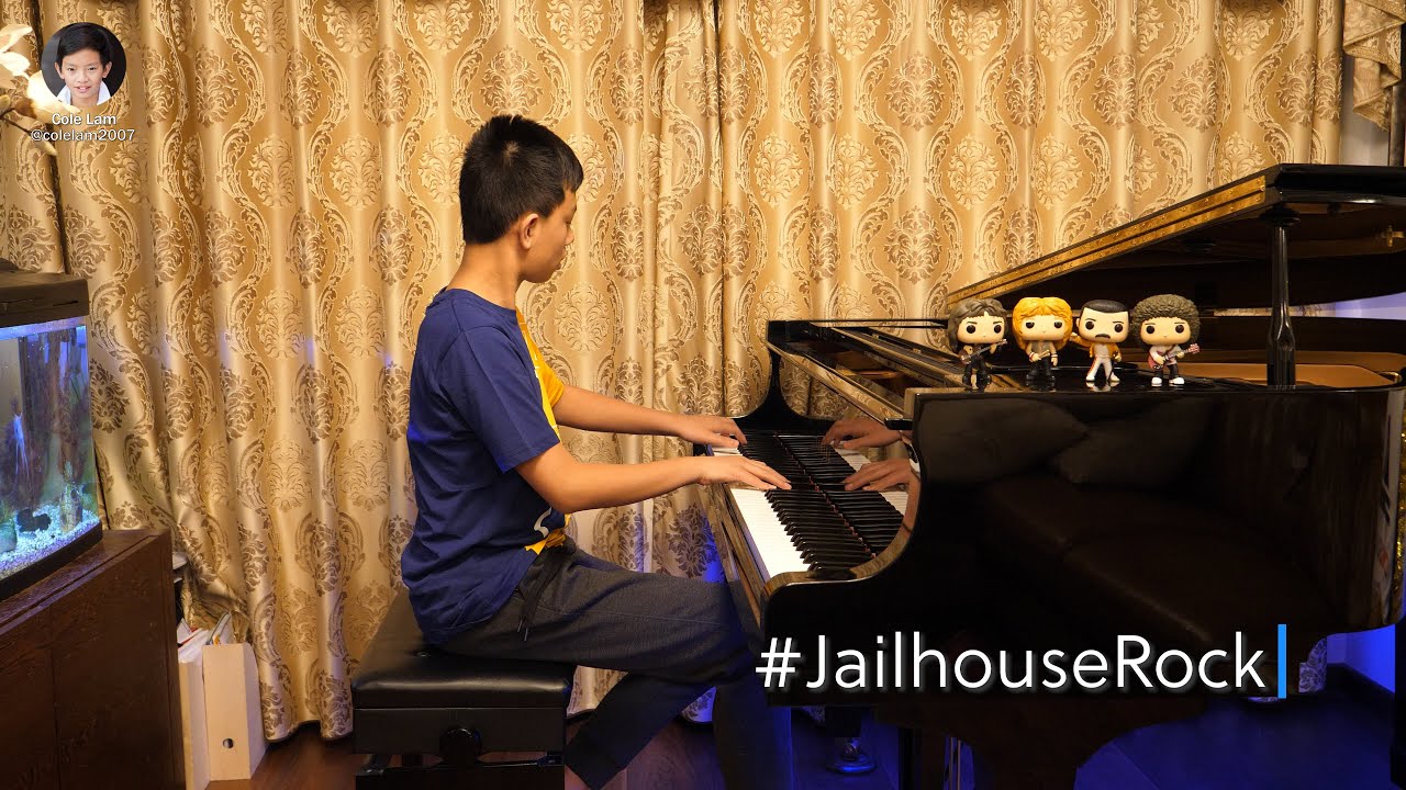 Elvis Presley Jailhouse Rock Piano Cover Cole Lam 13 Years Old # ...