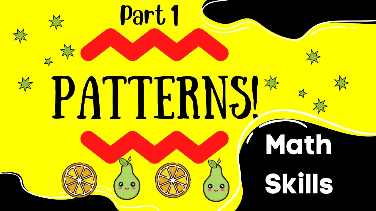 Early Math Skills: Patterns (Lessons 1) Pre-K and Kindergarten Math ...