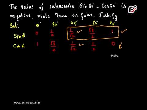 Sin 80 And Cos 80 - YouTube