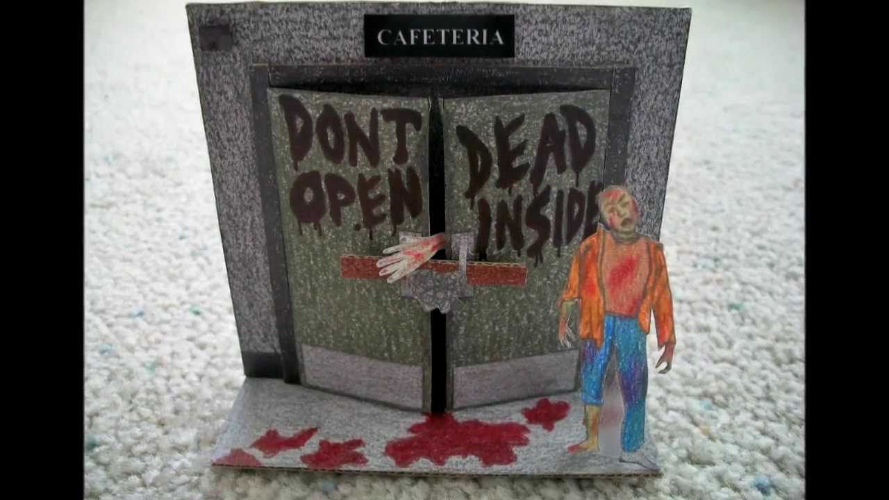 "The Walking Dead" Themed Paper Model - YouTube