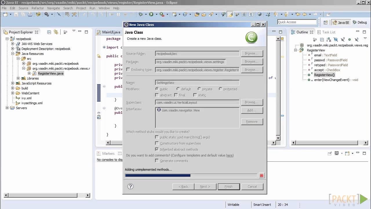 Building a Rich Internet Application with Vaadin Tutorial: Views | packtpub.com - YouTube