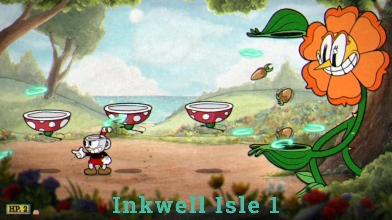 Beating Cuphead Inkwell Isle 1 (walkthrough) - YouTube