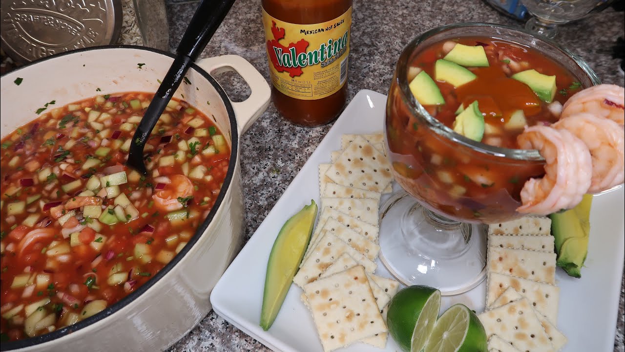 How to make shrimp cocktail/ COCTEL DE CAMARON - YouTube