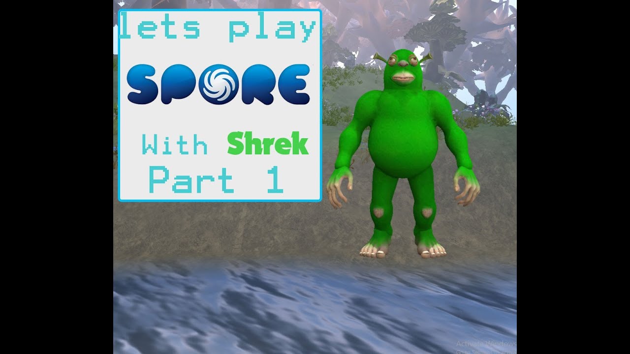 Spore lets play | part 1 the begging of shrek - YouTube