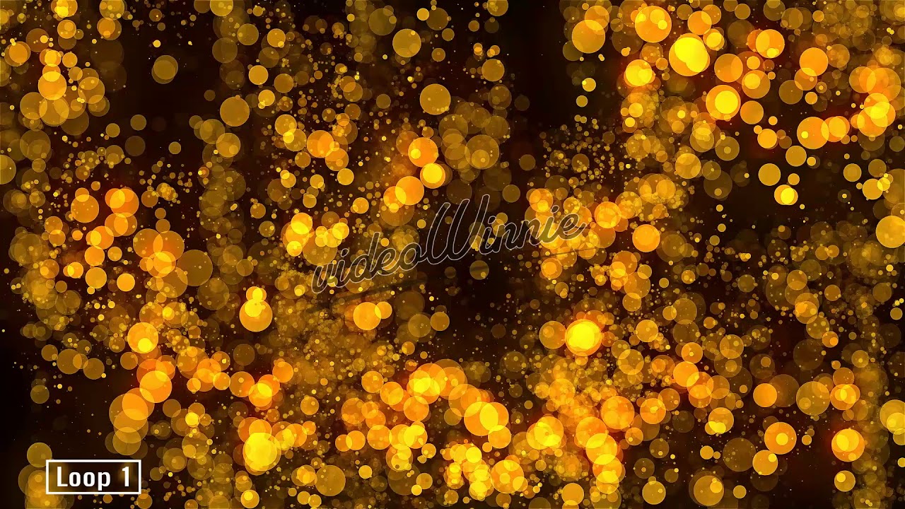 Golden Particles Backgrounds 4K - YouTube