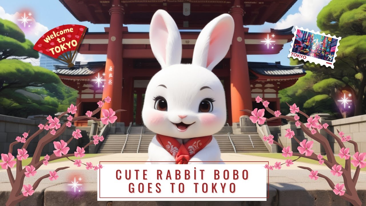Traveling Kids/Cute Rabbit Bobo goes to Tokyo #rabbit #cute #traveling ...