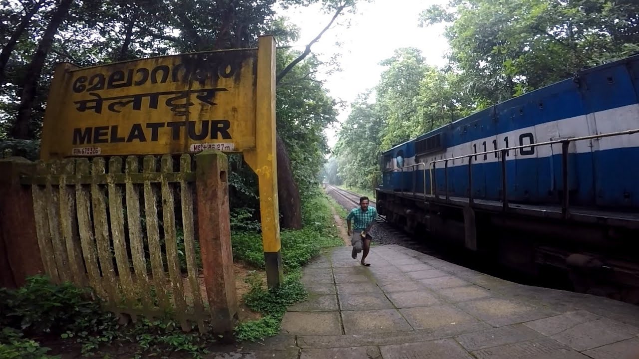 Nilambur Road - Shoranur Passenger Departing Melattur With Superb ...