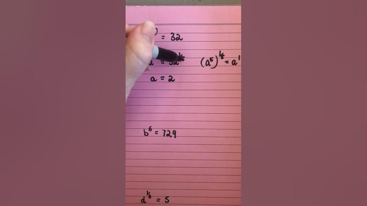 How to solve if you have a variable raised to a power - YouTube