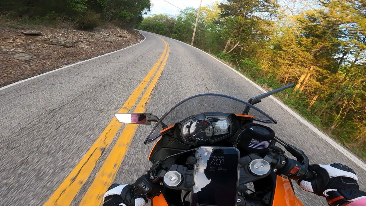 Quick Ride on Curvy Roads, Kawasaki Ninja ZX-6R, Gopro POV, Fast Riding ...