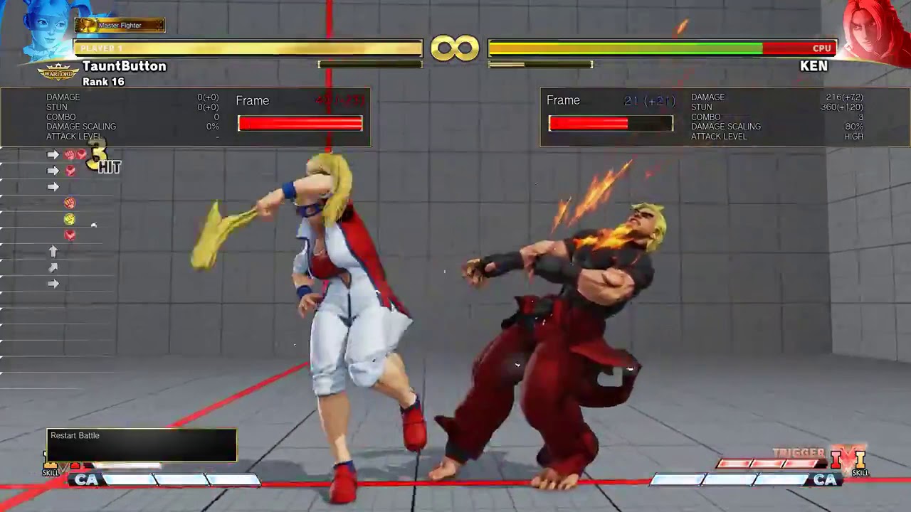 SFV - R.Mika Combo mid screen - YouTube