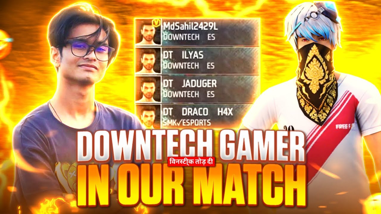 DOWNTECH gamer vs AKASH 🤩 Funny Match 😂 in Clash Squad Rank ...