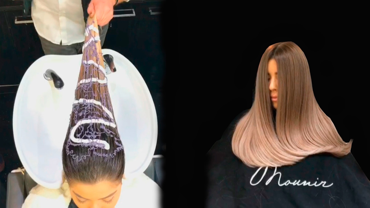 New amazing hair color transformation by mouniiiir! How to create color ...