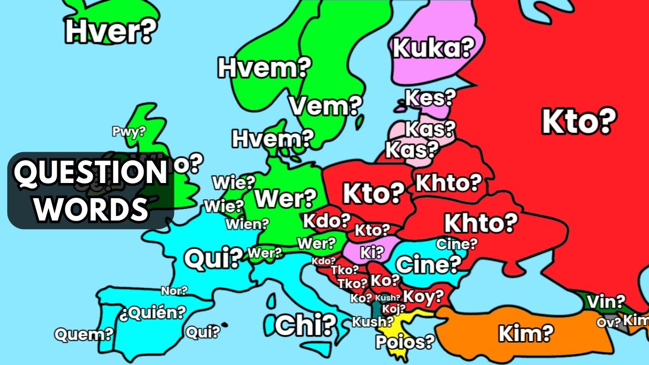European Languages COMPARISON | Question Words - YouTube