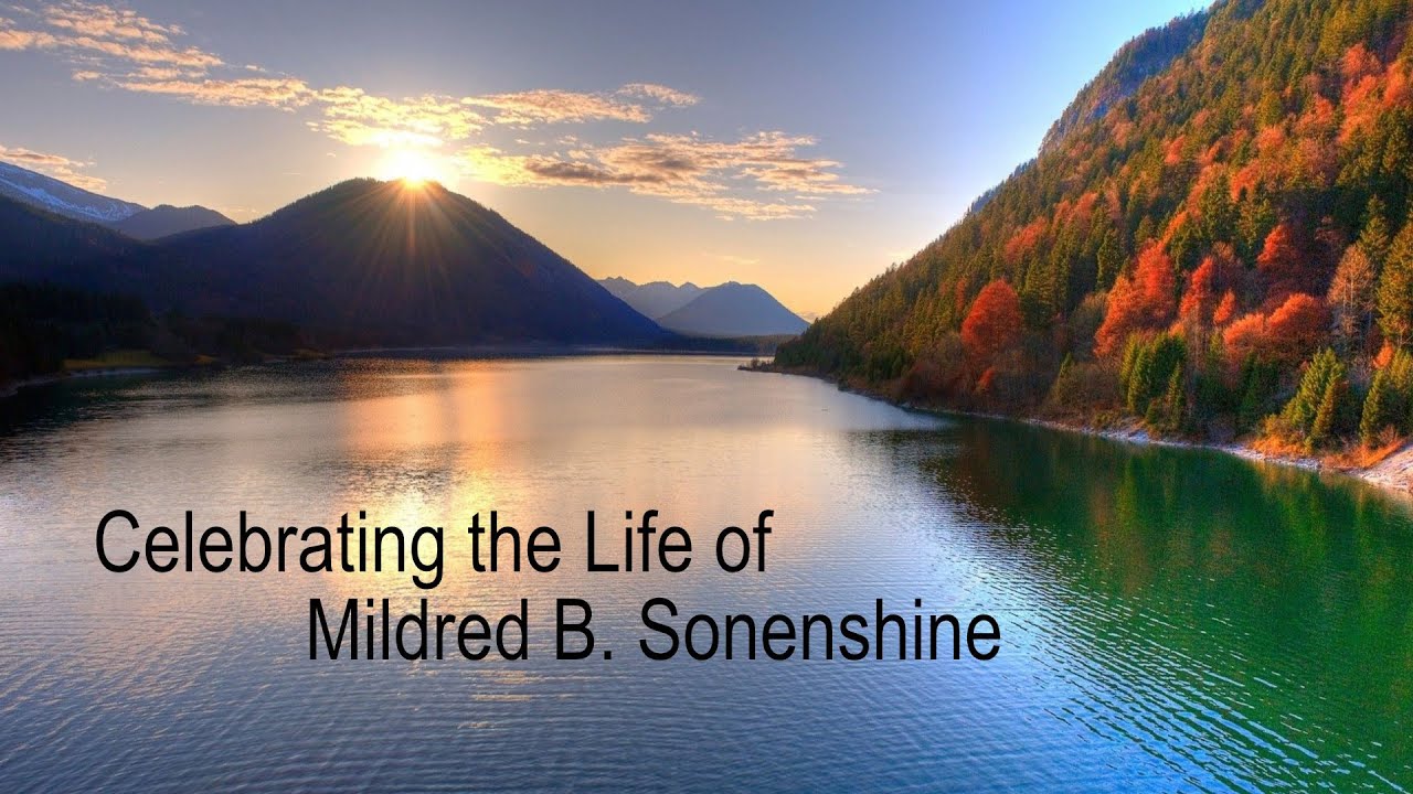 Celebrating the Life of Mildred B. Sonenshine - YouTube