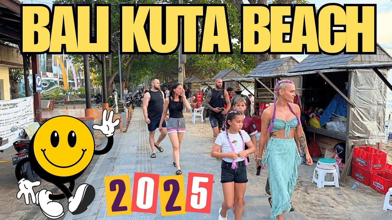 Exploring the Beachfront of Bali: Kuta Beach Walk Today 2025 - YouTube