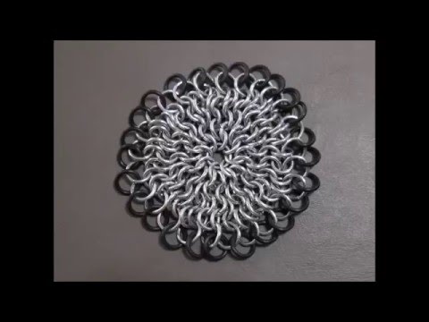 chainmail bottom and side connection for bottle carrier book supplement
