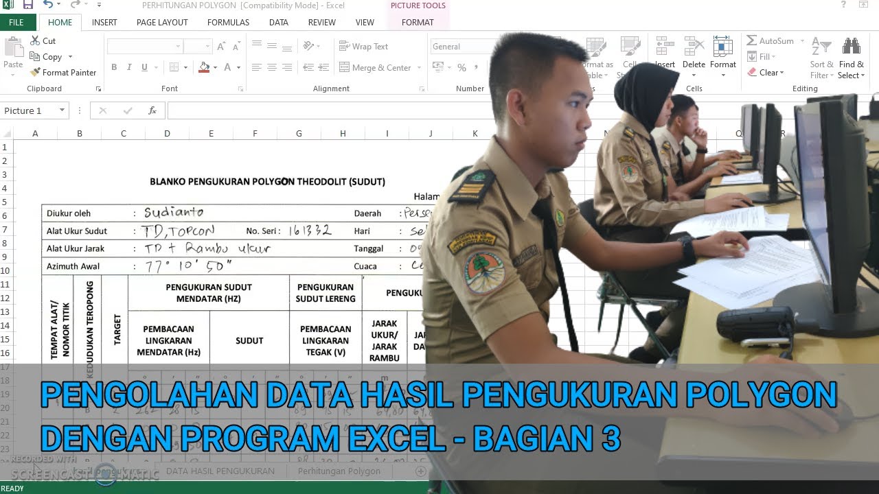 OLAH DATA POLYGON DENGAN EXCEL Bag 3 - YouTube