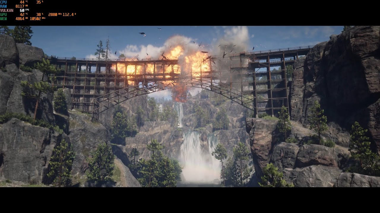 Red Dead Redemption 2 Destroy the bridge - YouTube