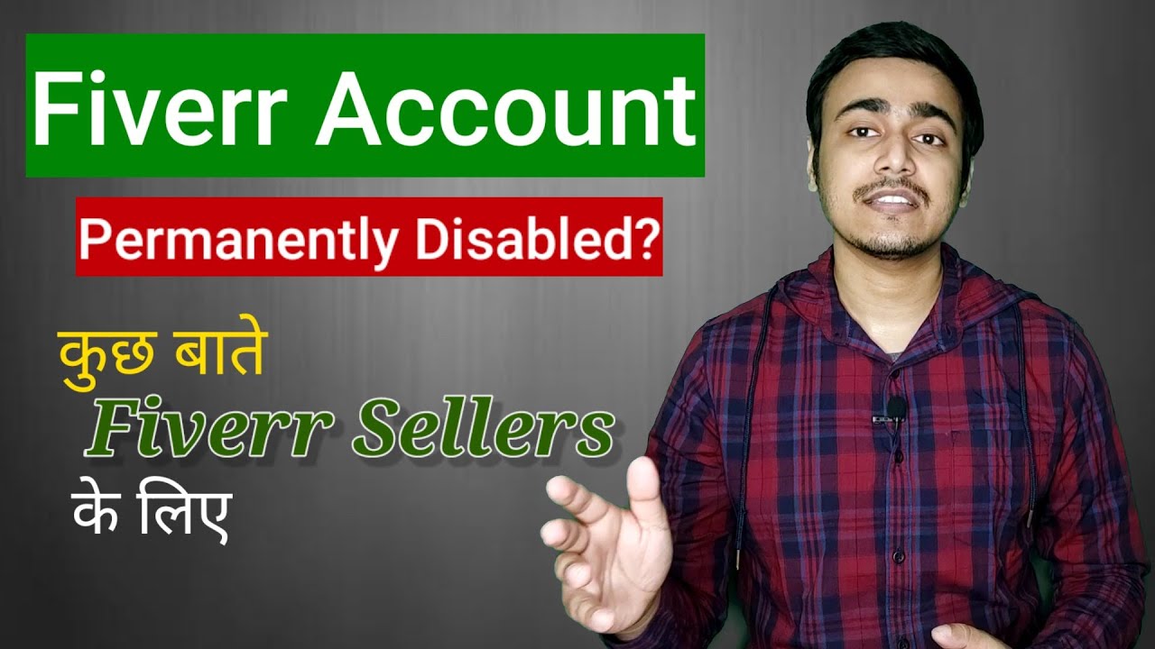 Fiverr Account Permanently Disabled - What to Do? | Earn Money Online ...