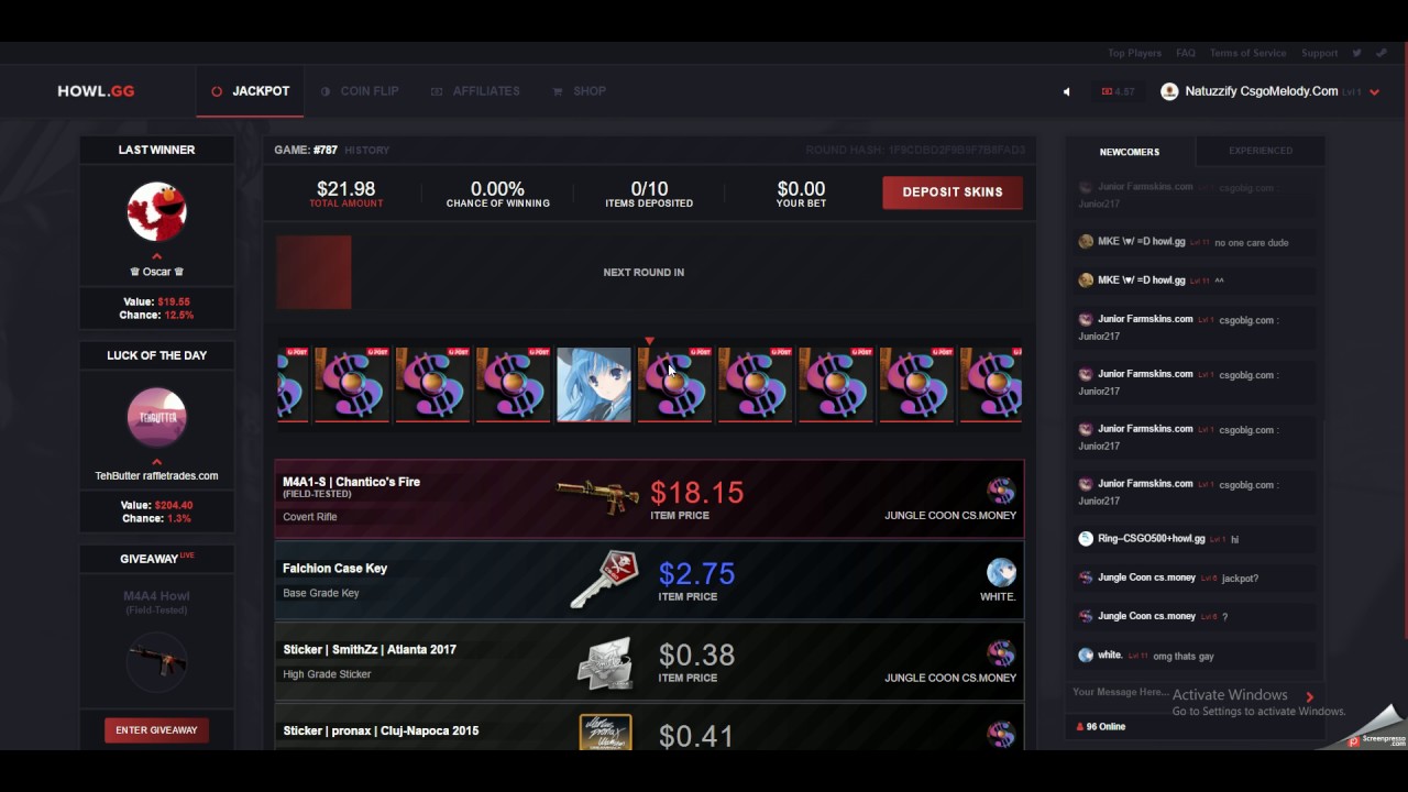 Howl.gg Referral code - New csgo gambling site | Free Csgo Skins - YouTube