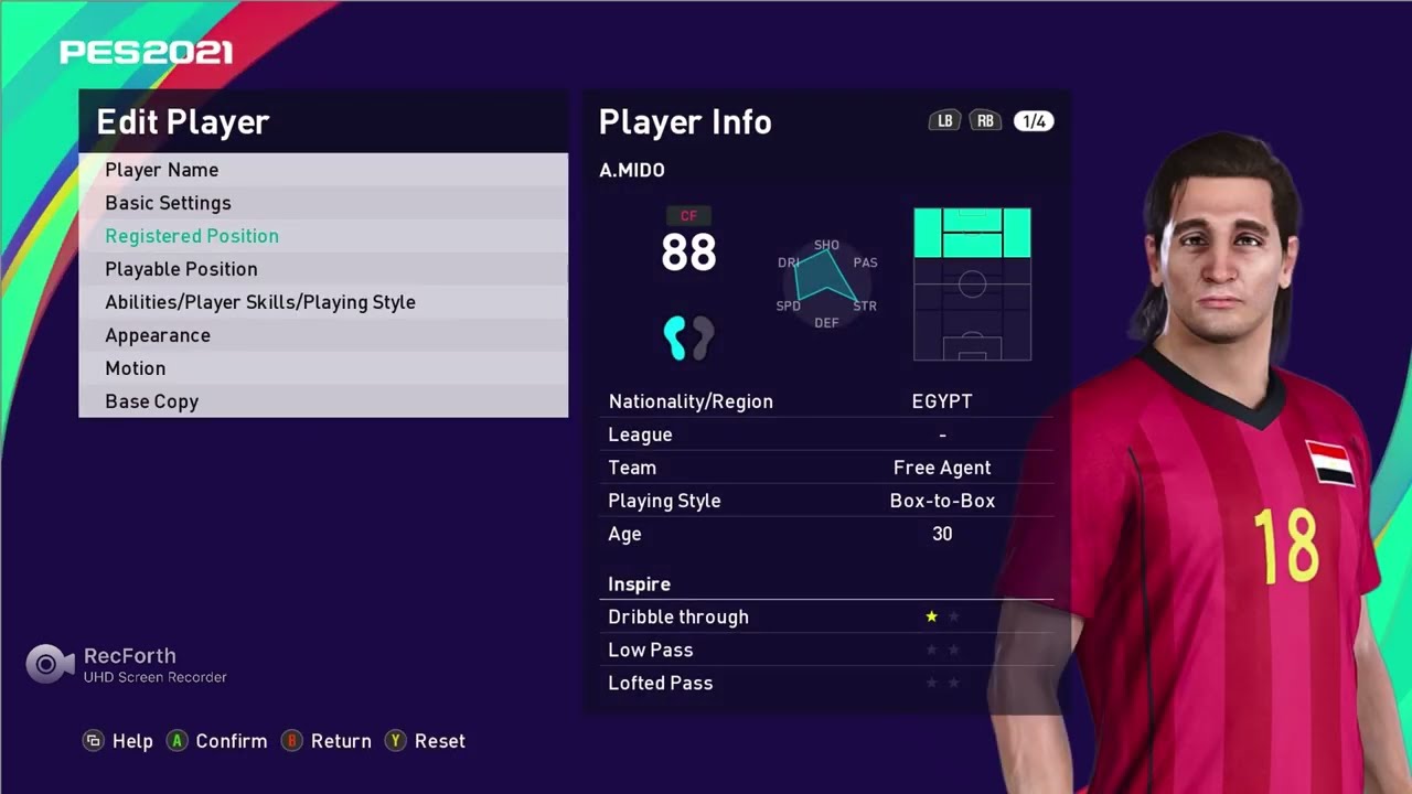 Ahmed Hossam Mido - How To Create In Pes 2021 - YouTube