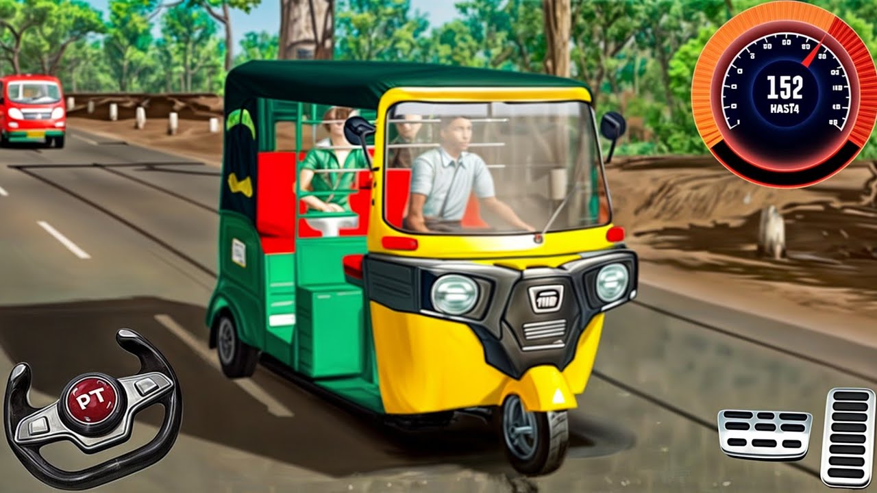 Auto Tuk Tuk Rickshaw Simulator|| Pick And Drop Passengers Safely ...