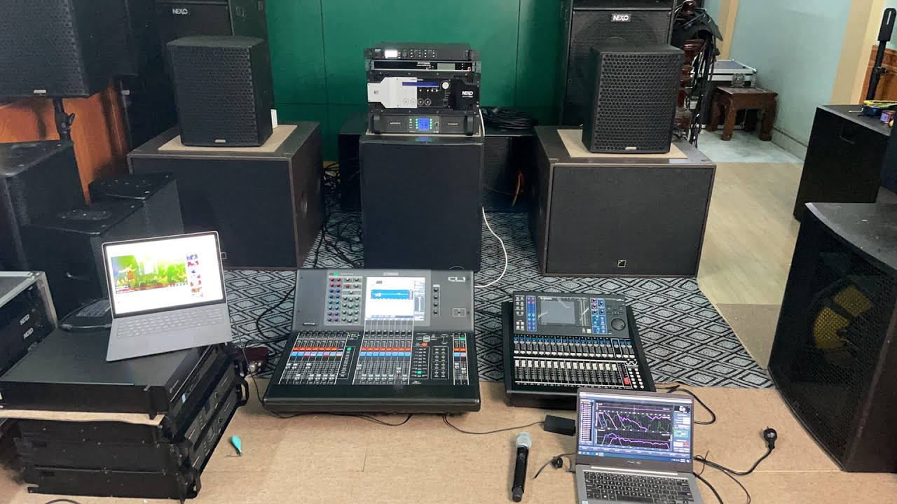 Combo loa ADAMSON PC12 sub P215 MIXER YAMAHA Ls9-16 nguyên hộp - YouTube