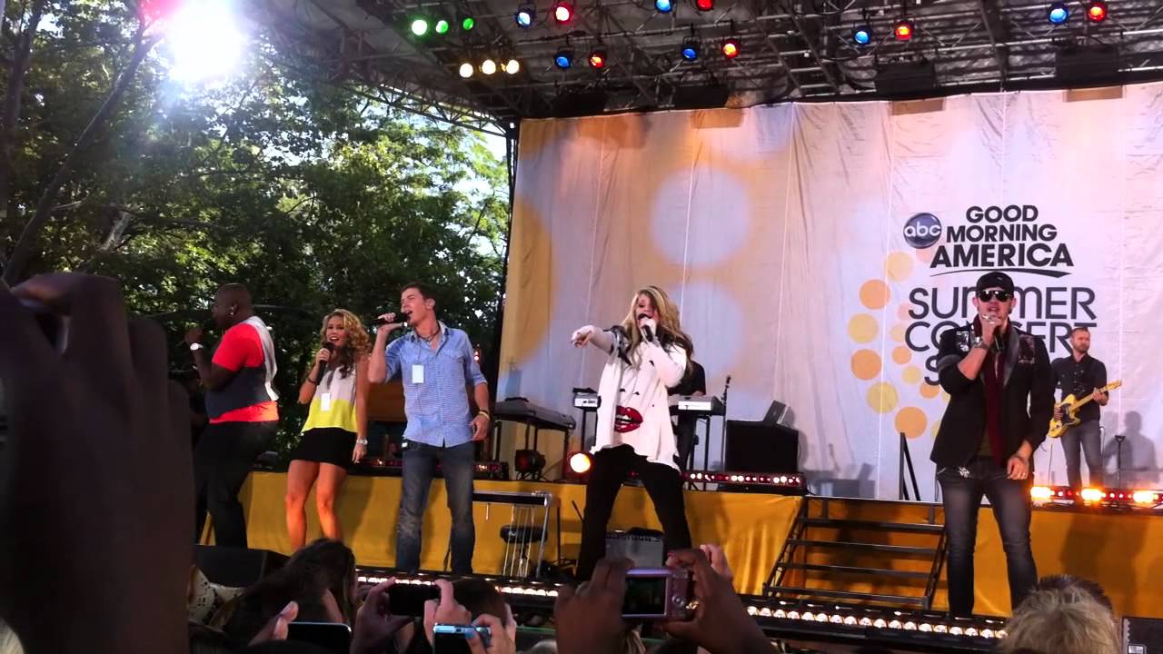 Good Morning America summer concert featuring American Idol Top 10 Aug ...