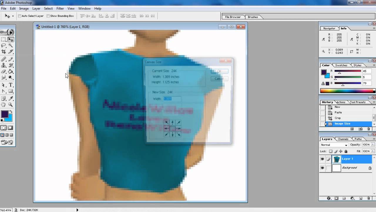 IMVU T-Shirt Developing Tutorial Part 2 - YouTube