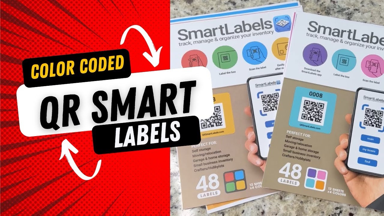 Get organized with color coded QR smart labels. How do they work? - YouTube