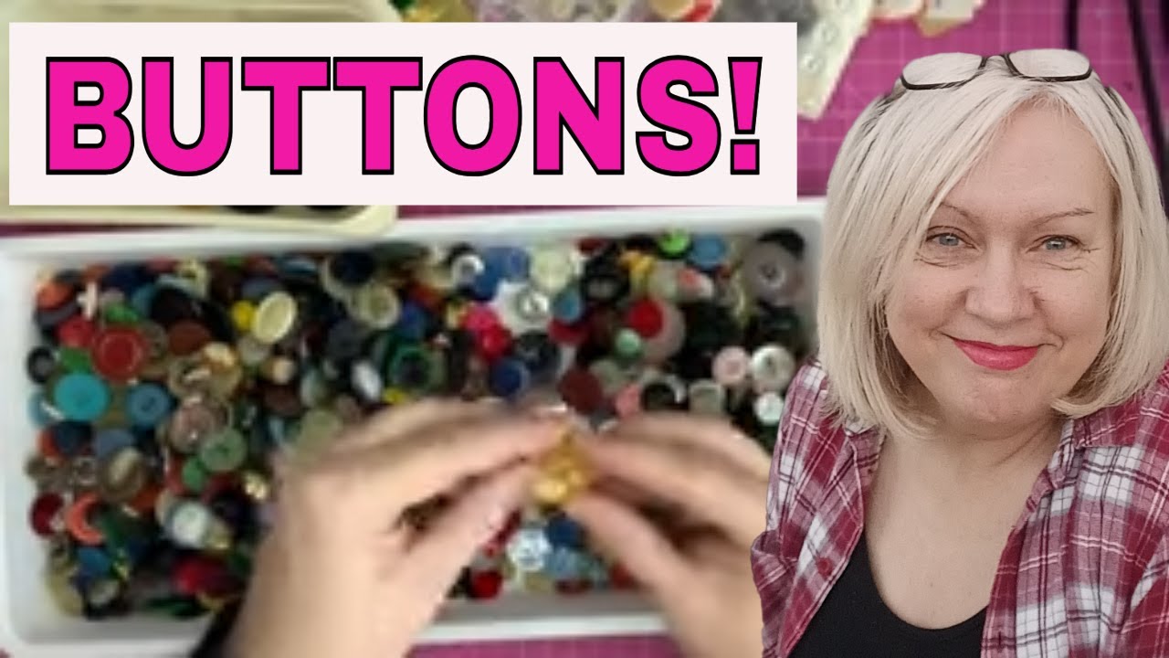 Huge button haul! A big box full for £1! Thrift store haul for sewing ...