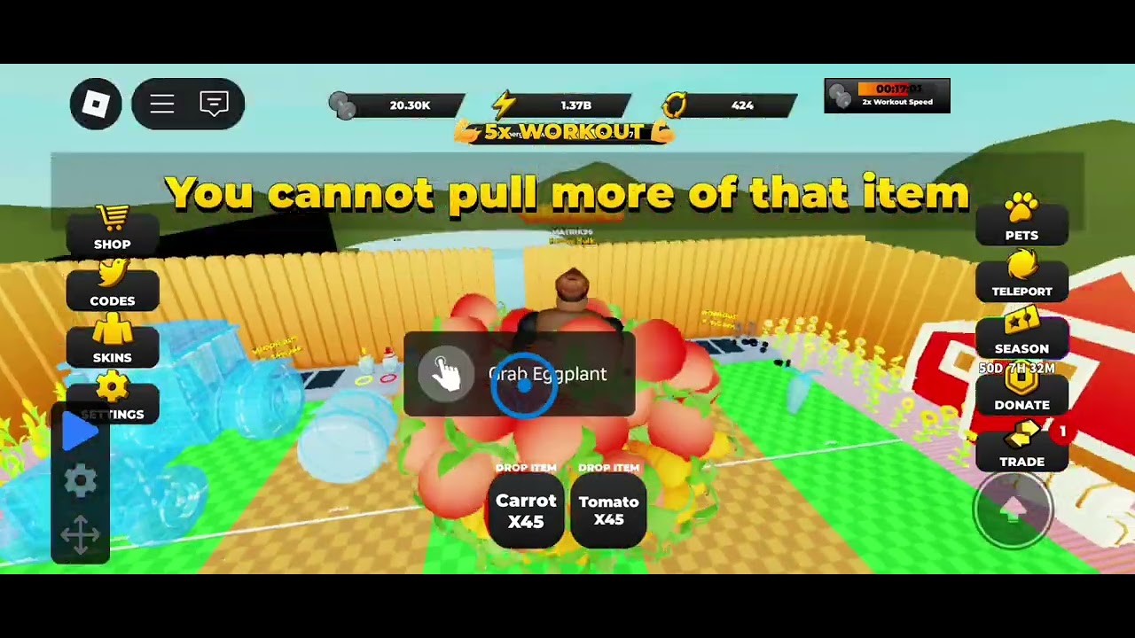 50k Strength At Castle Area Challenge In Strongman Simulator Roblox ...