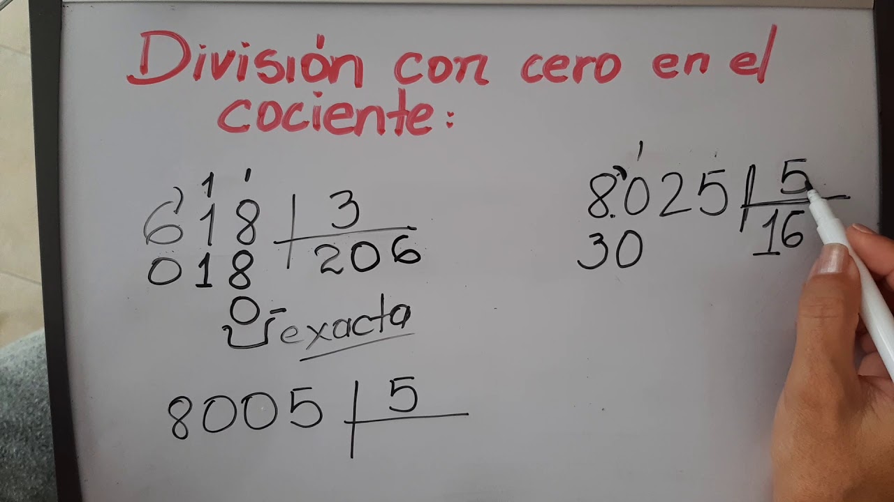 Division con cero en el cociente. - YouTube