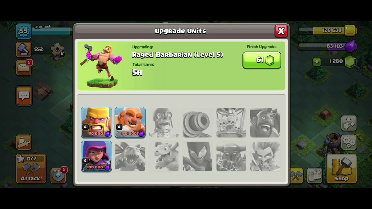 new builder base 2.0 attacks in my rushed th13 account - YouTube