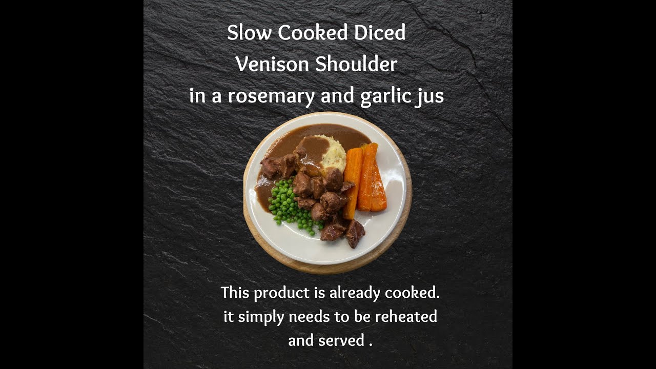 Slow-Cooked Diced Venison Shoulder in a Garlic & Rosemary Jus - YouTube