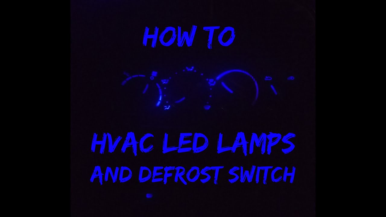 How To: Neon/SRT4 HVAC and Defroster LED Lights - YouTube