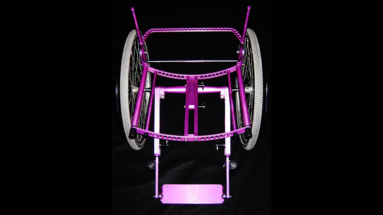 Unique collapsible wheelchair projects. - YouTube