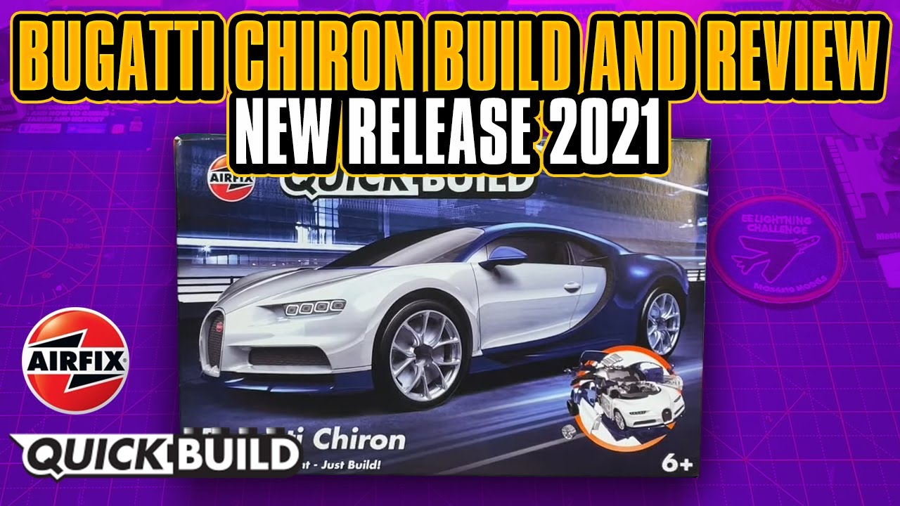 Airfix QuickBuild Bugatti Chiron Build and Review 2021 New Release ...