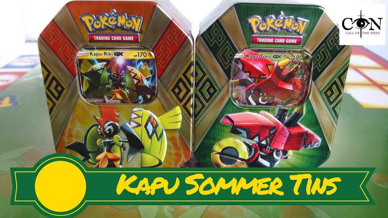 POKÉMON TCG UNBOXING – BEIDE Sommer-Tins: Kapu-Riki GX & Kapu-Toro GX ...